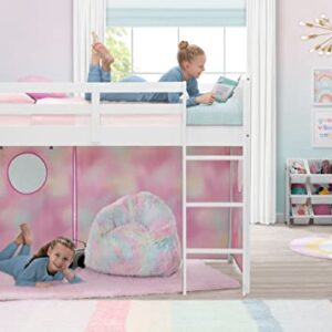 Delta Children Loft Bed Tent - Curtain Set for Twin Loft Bed (Bed Sold Separately), Tie Dye