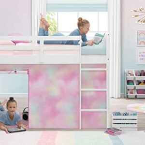 Delta Children Loft Bed Tent - Curtain Set for Twin Loft Bed (Bed Sold Separately), Tie Dye