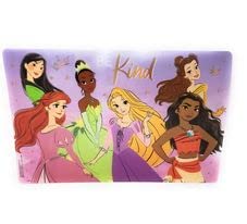 Ja'Cor DP Princess Placemat with Be Kind and Princesses Graphics, BPA-Free Plastic