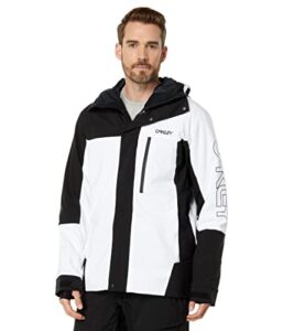 oakley unisex oakley tnp tbt insulated tech jacket, black/white, x-large us