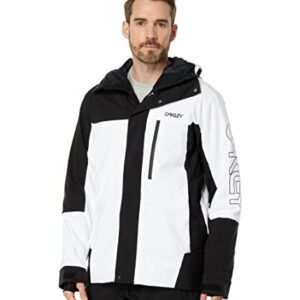 Oakley Unisex Oakley Tnp Tbt Insulated Tech Jacket, Black/White, X-Large US