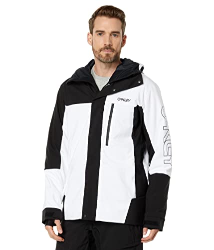 Oakley Unisex Oakley Tnp Tbt Insulated Tech Jacket, Black/White, X-Large US