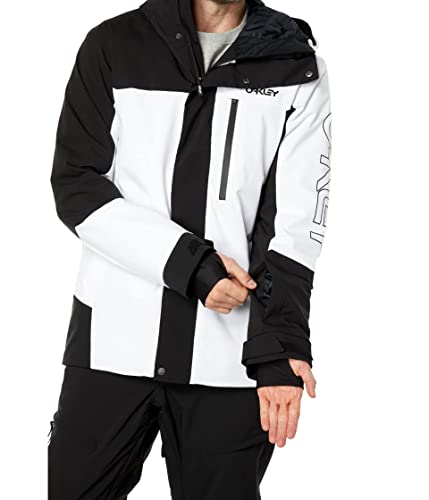 Oakley Unisex Oakley Tnp Tbt Insulated Tech Jacket, Black/White, X-Large US