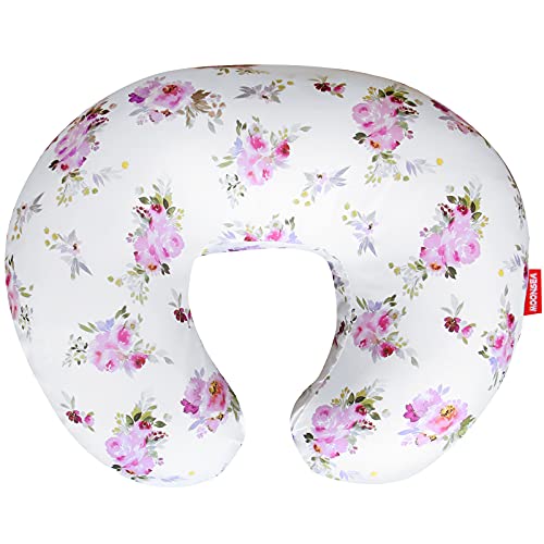 Nursing Pillow Cover for Girls Floral, Snug Fits Boppy Nursing Pillows, Breastfeeding Nursing Pillow Slipcovers Super Soft, for Breastfeeding Moms, Floral