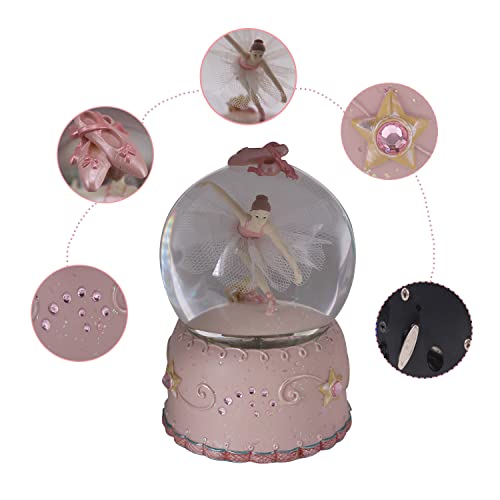 Singeek Ballerina Snow Globe Plays Ballet Tune You are My Sunshine,Christmas Music Snowglobes Ballet Recital Gifts for Girls,Wife,Daughter,Granddaughter