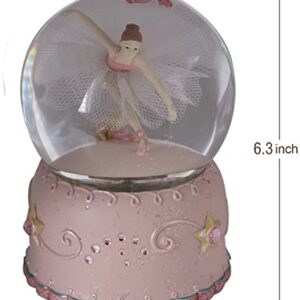 Singeek Ballerina Snow Globe Plays Ballet Tune You are My Sunshine,Christmas Music Snowglobes Ballet Recital Gifts for Girls,Wife,Daughter,Granddaughter