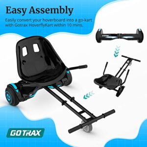 Gotrax HoverflyKart Hoverboard Kart Seat Attachment Accessory for 6.5" 8" 8.5" 10" Self Balancing Scooter, Adjustable Frame Length and Handlebar Control Buggy Attachment, Hover Board Go Kart Accessory