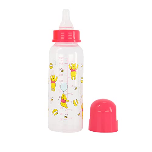 Baby Bottles 9 oz for Boys or Girls | 3 Pack of Disney Winnie The Pooh Infant Bottles for Newborns and All Babies | BPA-Free Plastic Baby Bottle for Baby Shower