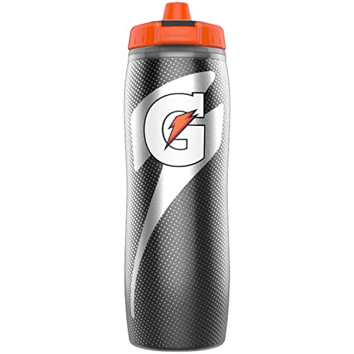 Gatorade Insulated Squeeze Bottle, Black, 30oz