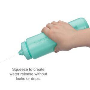 Hydra Cup - 4 PACK - 32oz Squeeze Water Bottles Bulk Set, BPA FREE, For Sports, Cycling, Bike, Quick Squirt Hydration, Shaker Cup Wire Whisk Included