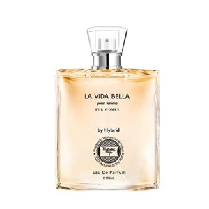 Hybrid & Company La Vida Bella Fragrance for Women Eau De Parfum Natural Spray Elegant Scent, 3.4 Fl Oz