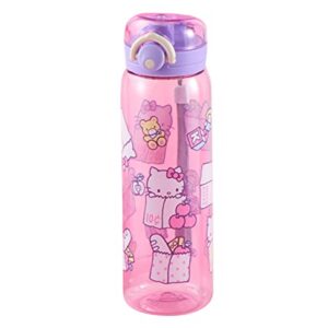 Everyday Delights Sanrio Hello Kitty Water Bottle with Strap 600ml - Purple