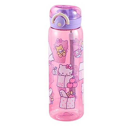 Everyday Delights Sanrio Hello Kitty Water Bottle with Strap 600ml - Purple