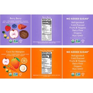 Once Upon a Farm | Organic Farmer's Finest Sampler | Mango, Veggie, Strawberry, Blueberry, Avocado, Kale Apple, Strawberry Banana, Berry | Cold-Pressed | No Sugar Added | Dairy-Free Plant Based | Variety Pack of 24