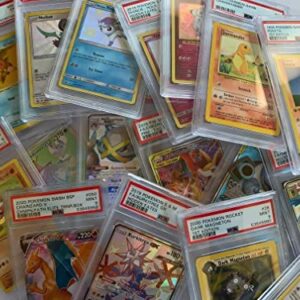 One Random PSA Graded and Authenticated Encased Pokemon Card (Perfect for Display)