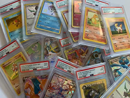 One Random PSA Graded and Authenticated Encased Pokemon Card (Perfect for Display)