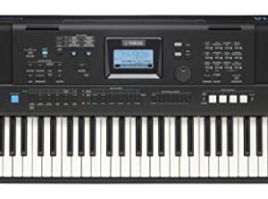 Yamaha, 61-Key Portable Keyboard (PSRE473), Black