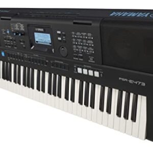 Yamaha, 61-Key Portable Keyboard (PSRE473), Black