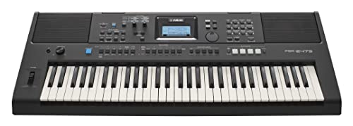 Yamaha, 61-Key Portable Keyboard (PSRE473), Black