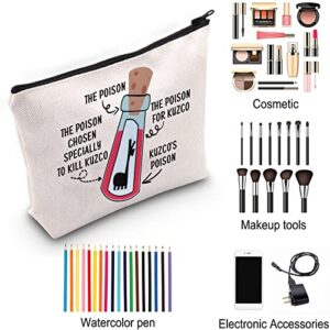 ZJXHPO Emperors Makeup Bag The Poison Chosen Specially To Kill Makeup Zipper Pouch Bag For Her Llama Travel Case (Llama Poison)