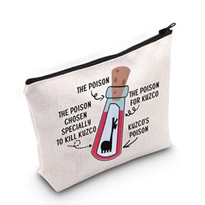 ZJXHPO Emperors Makeup Bag The Poison Chosen Specially To Kill Makeup Zipper Pouch Bag For Her Llama Travel Case (Llama Poison)