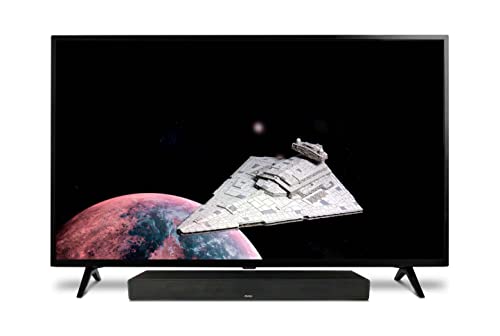 ZVOX Dialogue Clarifying Sound Bar with Patented Hearing Technology - Low-Profile TV Sound Bar with Twelve Levels of Voice Boost - Home Theater Audio TV Speakers Soundbar with AccuVoice - AV355 Black