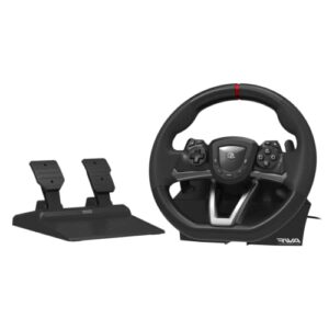 hori racing wheel apex for playstation 5, playstation 4 and pc - officially licensed by sony - compatible with gran turismo 7