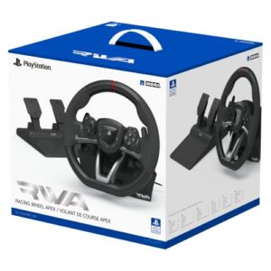 HORI Racing Wheel Apex for Playstation 5, PlayStation 4 and PC - Officially Licensed by Sony - Compatible with Gran Turismo 7