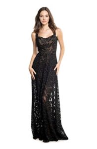 dress the population women's anabel sweetheart bustier maxi dress, black, xx-large