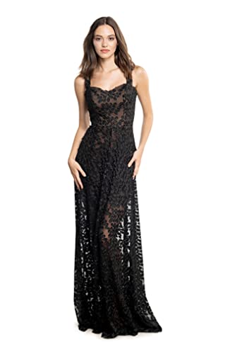 Dress the Population Women's Anabel Sweetheart Bustier Maxi Dress, Black, XX-Large