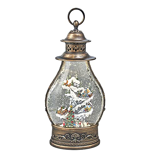 15-Inch Battery-Operated Lit Christmas Village Water Lantern