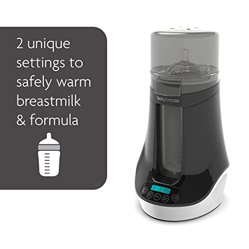 Baby Brezza Electric Baby Bottle Warmer, Breastmilk Warmer + Baby Food Warmer and Defroster - Universal Warmer Fits All Feeding Bottles: Glass, Plastic, Small, Large + Newborn – Digital Display