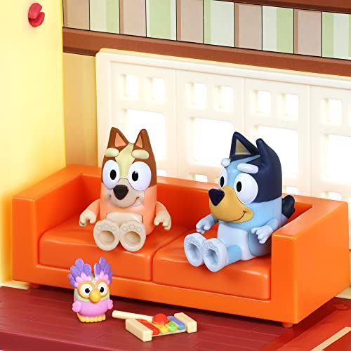 Bluey Ultimate Lights & Sounds Playhouse with Two posable Figures and Accessories | Heeler Home