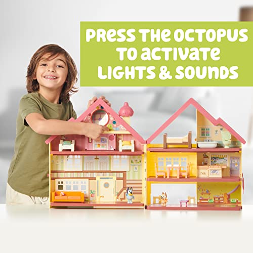 Bluey Ultimate Lights & Sounds Playhouse with Two posable Figures and Accessories | Heeler Home