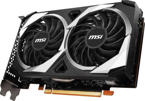 MSI Gaming AMD Radeon RX 6500 XT 64-bit 4GB GDDR6 DP/HDMI PCIe 4 Torx Twin Fans FreeSync DirectX 12 VR Ready OC Graphics Card (RX 6500 XT MECH 2X 4G OC)