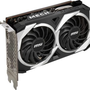 MSI Gaming AMD Radeon RX 6500 XT 64-bit 4GB GDDR6 DP/HDMI PCIe 4 Torx Twin Fans FreeSync DirectX 12 VR Ready OC Graphics Card (RX 6500 XT MECH 2X 4G OC)