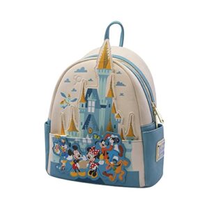 Loungefly Walt Disney World 50th Mini-Backpack, Amazon Exclusive, Multicolor