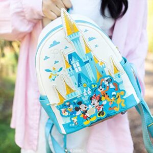 Loungefly Walt Disney World 50th Mini-Backpack, Amazon Exclusive, Multicolor