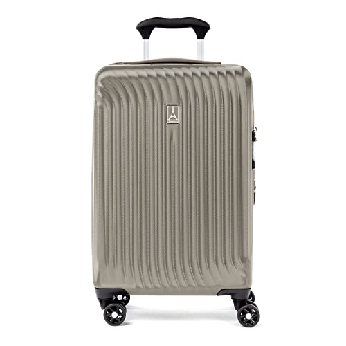 Travelpro Maxlite Air Hardside Expandable Luggage, 8 Spinner Wheels, Lightweight Hard Shell Polycarbonate, Champagne, Carry-On 21-Inch