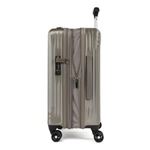 Travelpro Maxlite Air Hardside Expandable Luggage, 8 Spinner Wheels, Lightweight Hard Shell Polycarbonate, Champagne, Carry-On 21-Inch