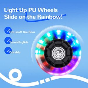 Electric Wiggle Car Ride On Toy, ANPABO 2 in 1 Wiggle Car with Rechargeable Battery and Pedal, Anti-Rollover Wheels with Colorful Lights, Swing Car for Toddlers and Kids Age 3 Years up