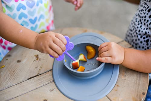 BapronBaby Garden Foodie Picks (2 Pack - Frog & Butterfly) - Toddlers + Preschoolers Utensils - BPA Free - Dishwasher Safe - Self Feeding - 18 Months+