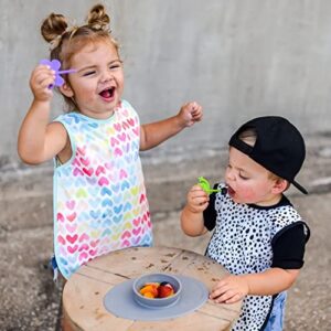 BapronBaby Garden Foodie Picks (2 Pack - Frog & Butterfly) - Toddlers + Preschoolers Utensils - BPA Free - Dishwasher Safe - Self Feeding - 18 Months+