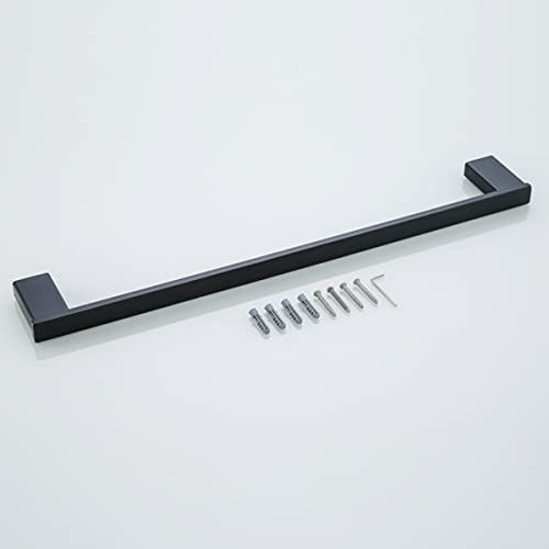 RANDOM 28 inch Hand Towel Bar Bathroom Black Towel Holder Kitchen Rag Towel Rack Bathroom Kitchen Wall Mount Towel Stand Matte Black 96009-2-28MB.