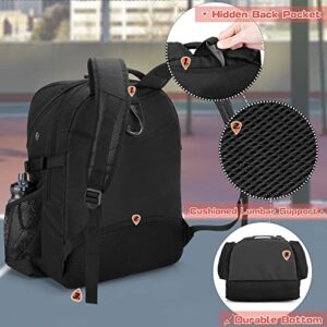 DSLEAF Basketball Backpack for Men, Soccer Bag with Ball Compartment & Shoe Compartment for Basketball, Soccer, Volleyball Training