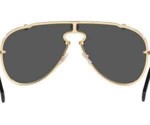 Versace Man Sunglasses Gold Frame, Dark Grey Lenses, 0MM