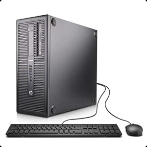 hp fastest elitedesk 800 g1 business tower computer pc - intel quad-core i7 3.9ghz, 16gb ram, 1tb hdd + 120gb ssd, wireless wifi, display port, usb 3.0 win 10 pro (renewed) (intel core i7)