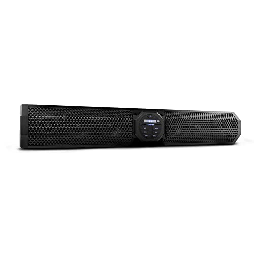 DS18 SB24BT 24" Marine Amplified Power Sports Bluetooth Sound Bar System USB Port IPX5 Rated Weatherproof 600 Watts Peak Power - Ideal for ATV UTV Jeeps Side by Side Marine Golf Car