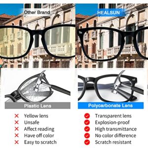 HEALSUN Blue Light Blocking Glasses for Women Men 4 PACK Computer Gaming Anti Headache Eye Strain