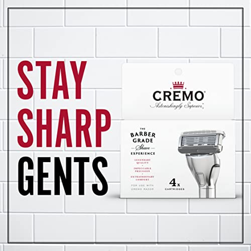 Cremo Astonishingly Superior Razor Refills, (4 Pack)